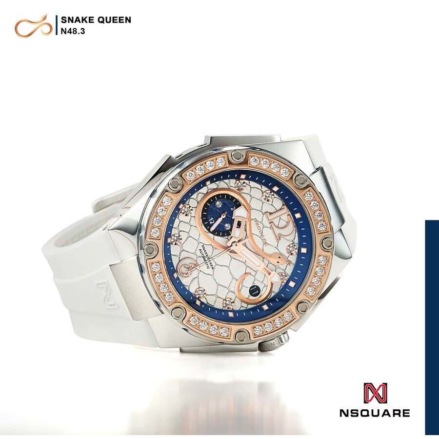 Nsquare Snake Queen Automatic White Dial Ladies Watch L0472-N48.3 ...