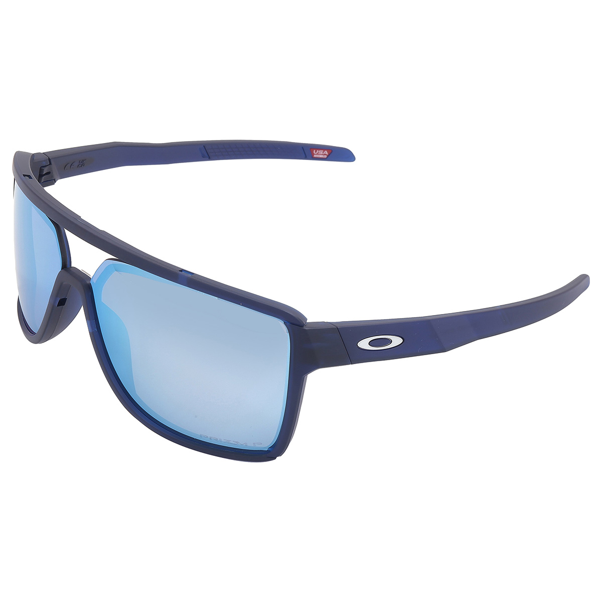 Oakley CASTEL Prizm Deep Water Polarized Rectangular Men's Sunglasses ...