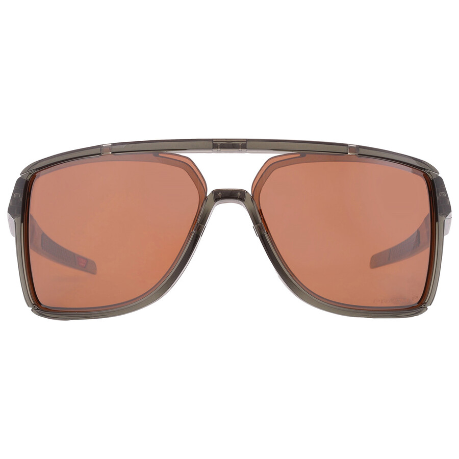 Oakley Castel Prizm Tungsten Polarized Rectangular Men's Sunglasses ...