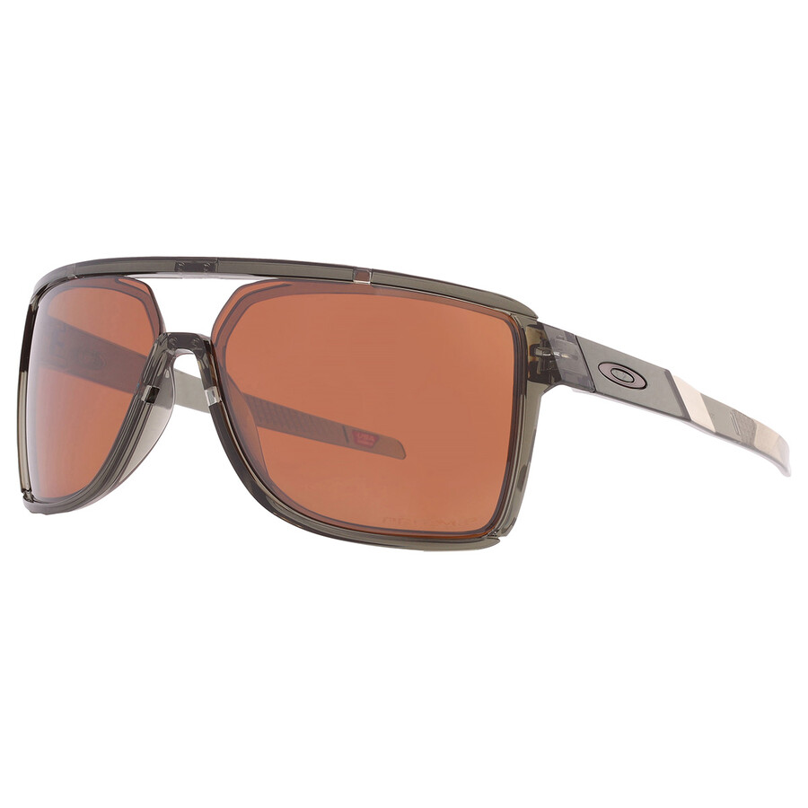 Oakley Castel Prizm Tungsten Polarized Rectangular Men's Sunglasses ...