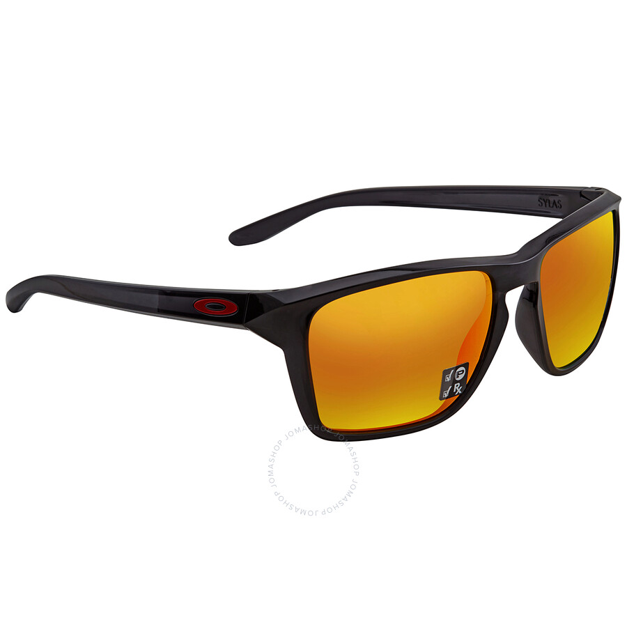 Oakley Sylas Polarized Prizm Ruby/Yellow Red Rectangular Men's Sunglasses OO9448 944805 57 ...