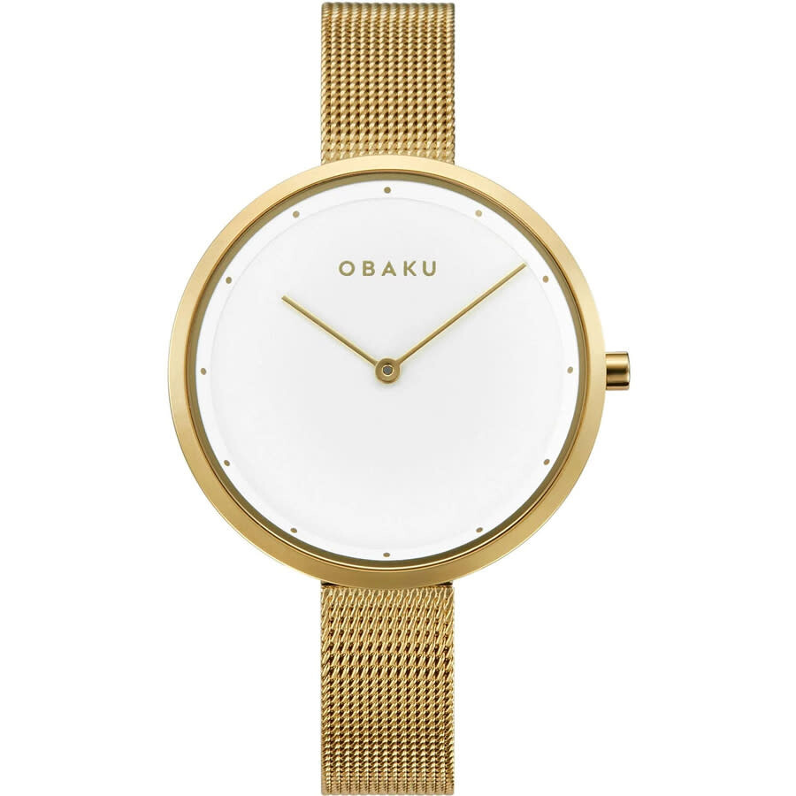 Obaku Classic Quartz White Dial Ladies Watch V227LXGIMG 889034806006 ...