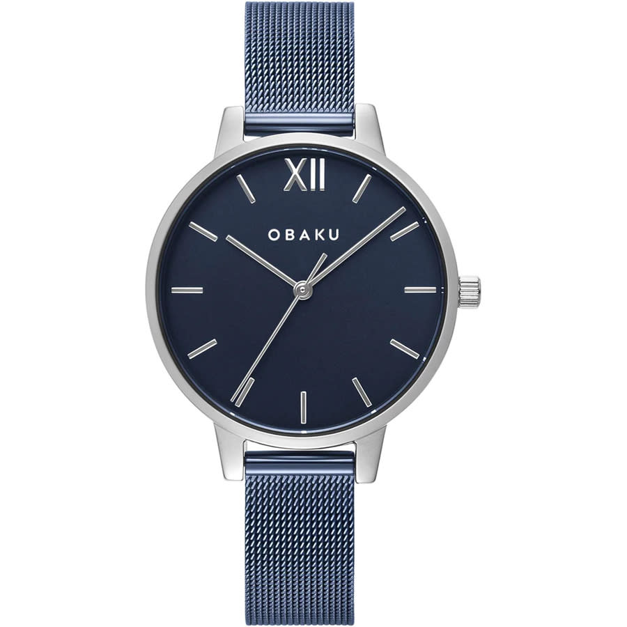 Obaku Liv Arctic Quartz Blue Dial Ladies Watch V209LXCLML 4894041012902 ...