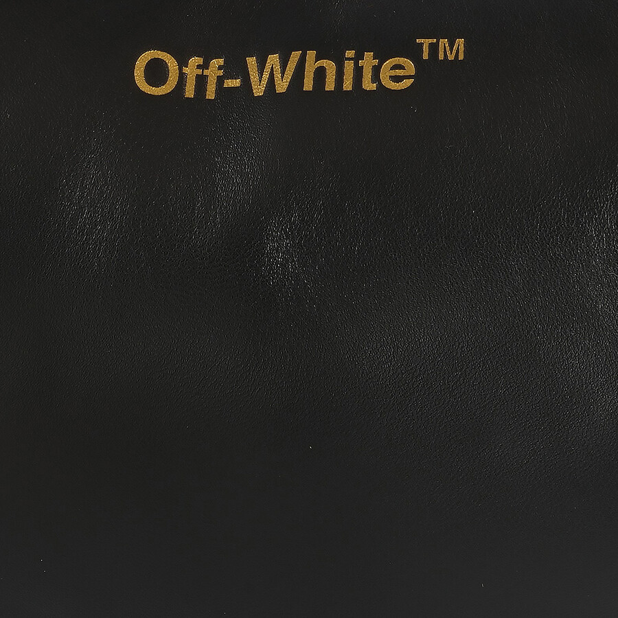 Off-White Paperclip Curved Clutch Bag In Black OWNN058F22LEA0011000 ...