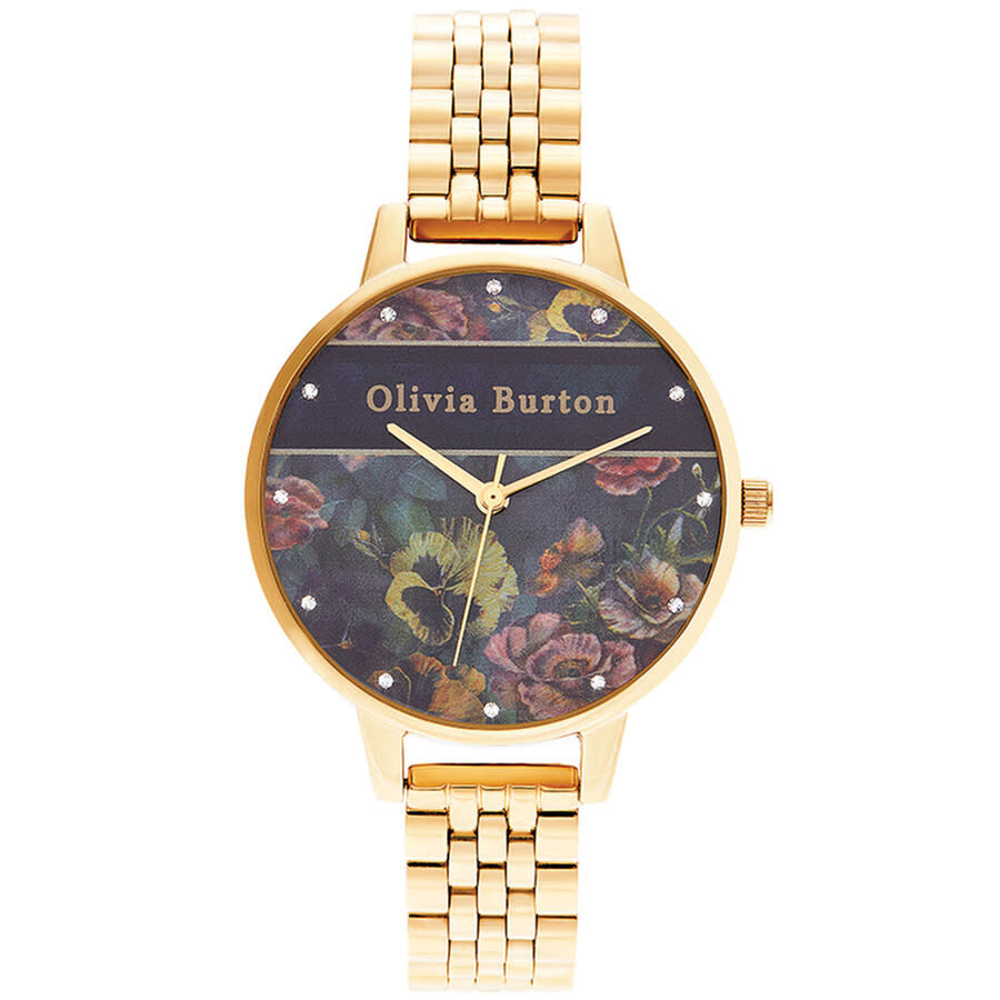 Olivia Burton Quartz Crystal Ladies Watch OB16VS01 7613272387361 ...