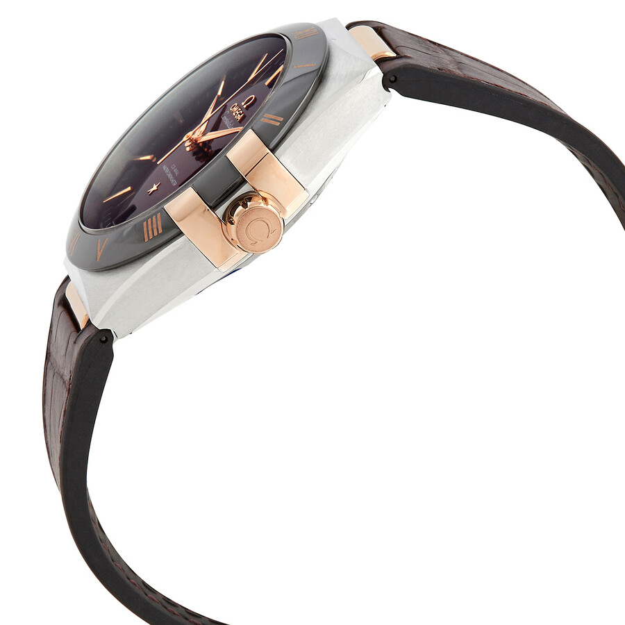 Omega Constellation Automatic Chronometer Burgundy Dial Men's Watch 131 ...