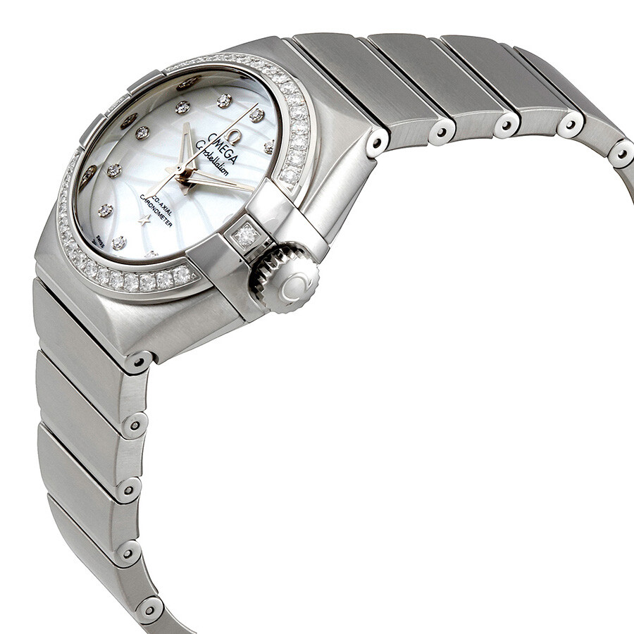 Omega Constellation Co-Axial Automatic Mother of Pearl Dial Ladies ...