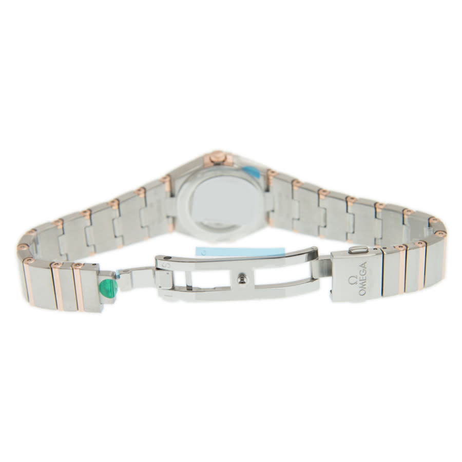 Omega Constellation Manhattan Quartz Diamond Brown Dial 25 mm Ladies ...