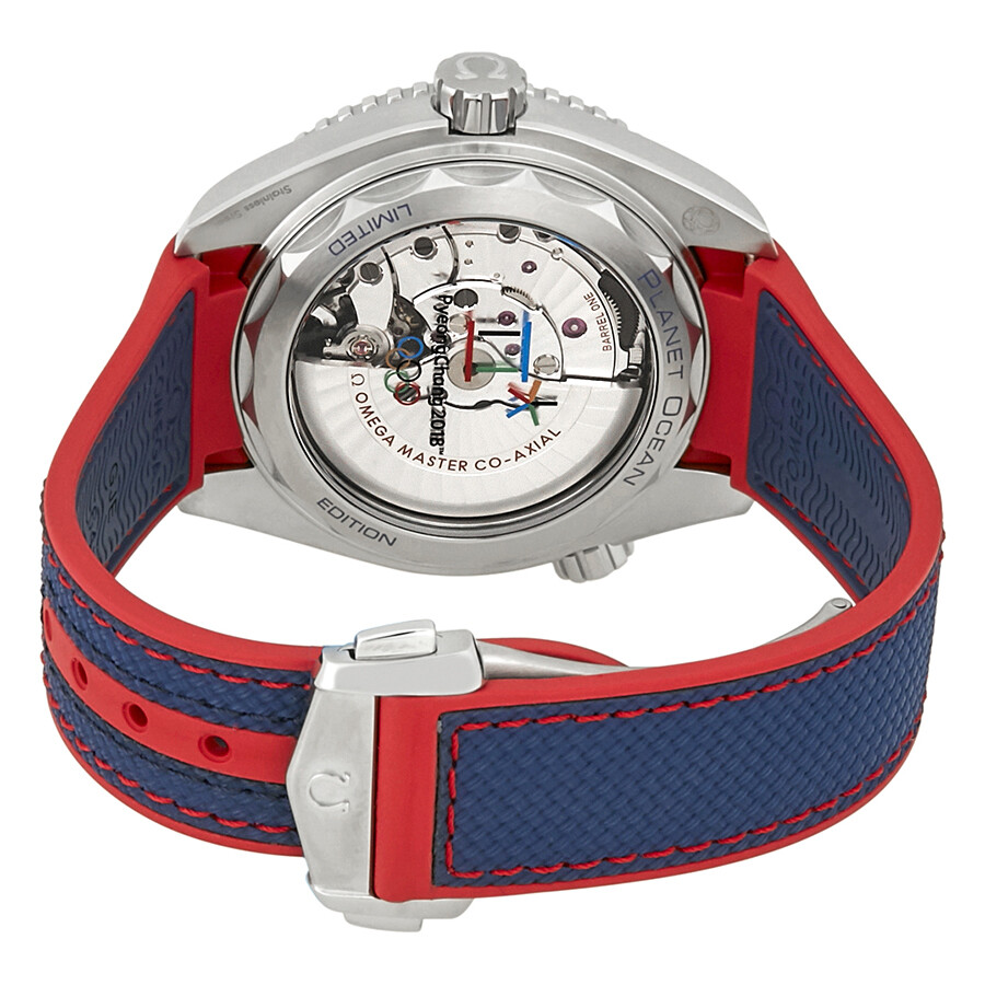 Omega Speciality Olympic Games Pyeongchang 2018 Pepsi Bezel Men's Watch ...