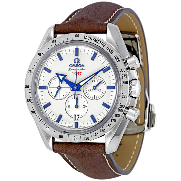 Omega Speedmaster Broad Arrow Silver Dial Chronograph Men's Watch 321 ...