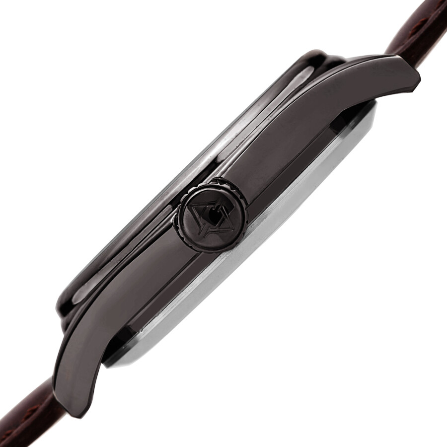 Akribos Xxiv Open Box - Akribos XXIV Grey Dial Brown Leather Men's ...