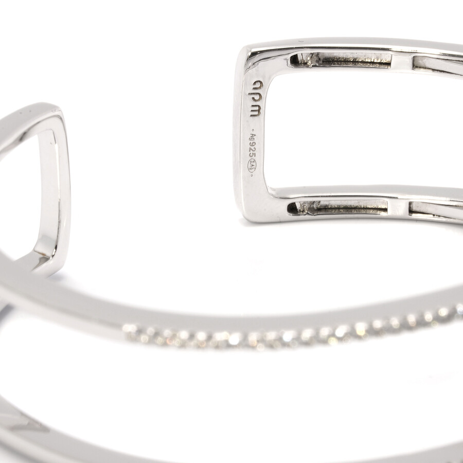 Apm Monaco Open Box - APM Monaco Double Line Paved Open Cuff, Brand ...