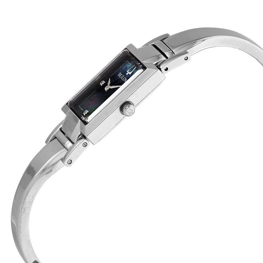 Bulova Open Box - Bulova Classic Quartz Black Mother of Pearl Dial ...