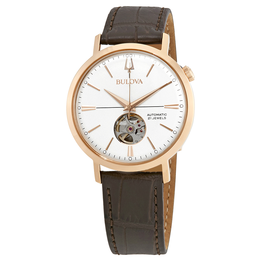 Bulova Open Box - Bulova Classic Silver-White Dial Automatic Men's ...
