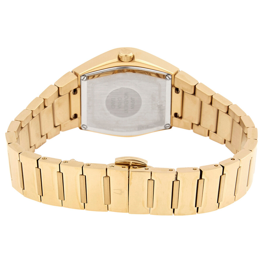 Bulova Open Box - Bulova Gemini Quartz Black Dial Ladies Watch 97L164 ...