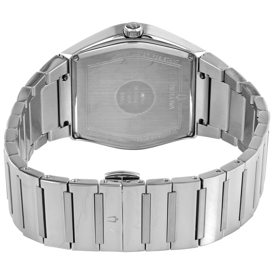 Bulova Open Box - Bulova Quartz Blue Dial Stainless Steel Men's Watch ...