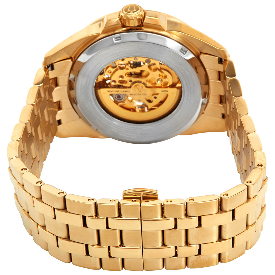 Bulova Open Box - Bulova Shutton Automatic Gold Skeleton Dial Men's ...