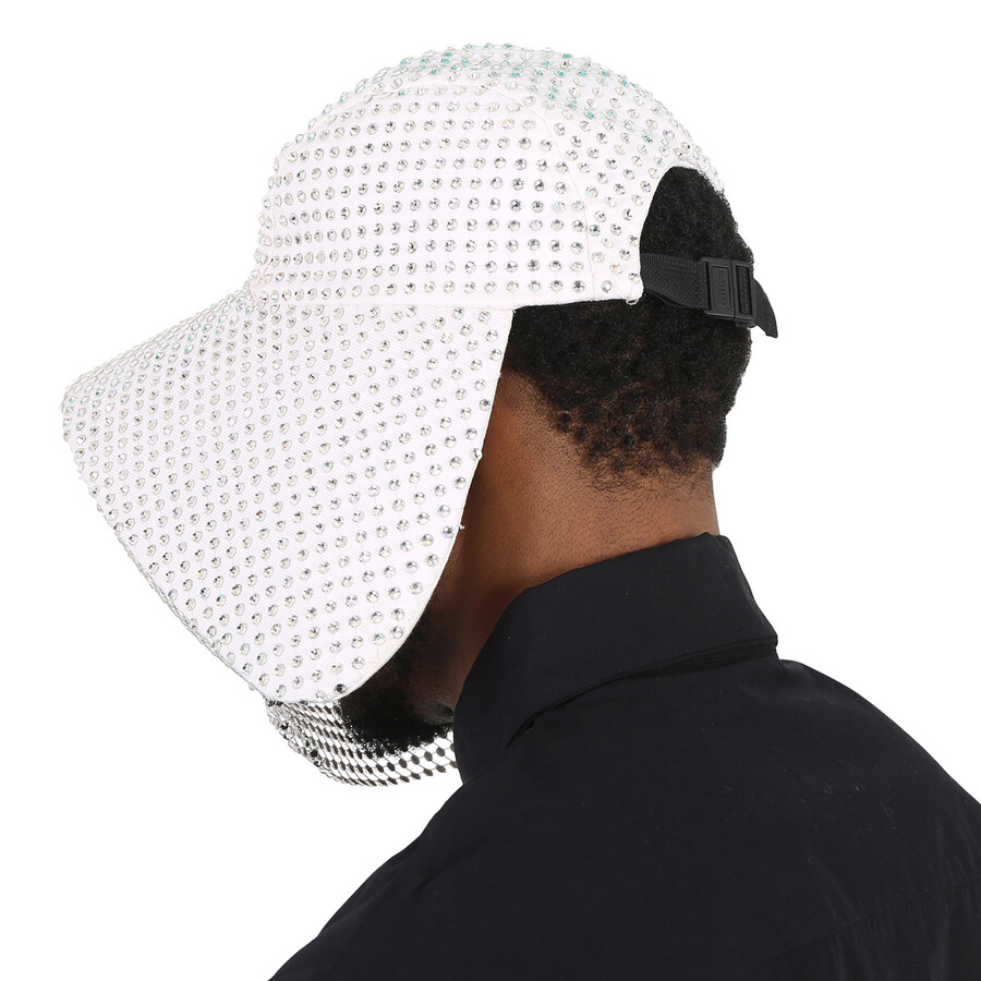 Burberry Open Box - Burberry Men's Optic White Crystal Mesh Bonnet Cap ...