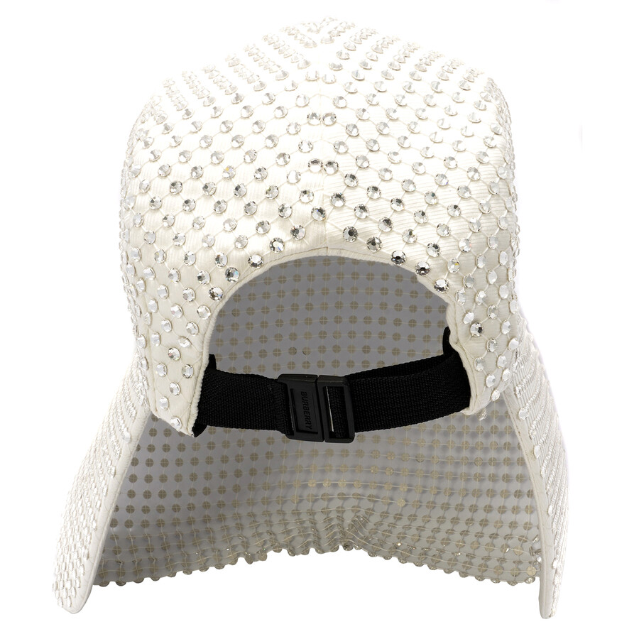 Burberry Open Box - Burberry Men's Optic White Crystal Mesh Bonnet Cap ...