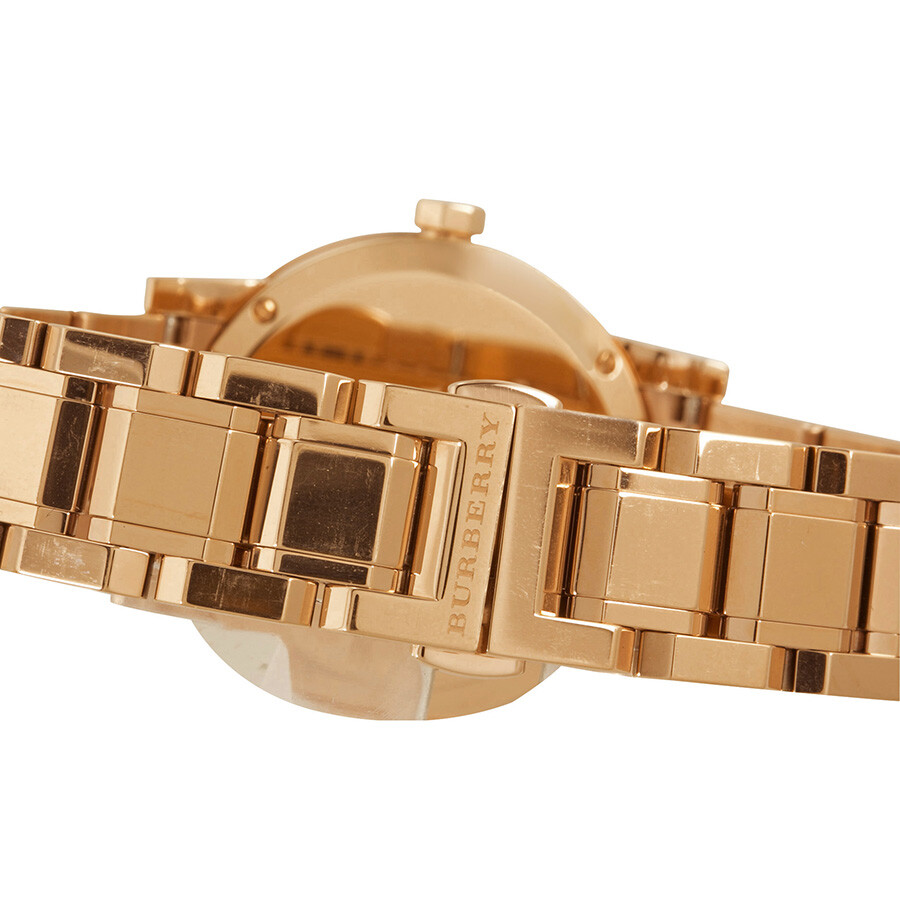 Burberry Open Box - The City Rose Dial Rose Gold-tone Ladies Watch ...