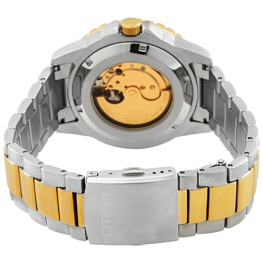 Citizen Open Box - Citizen Automatic Blue Dial Two-Tone Men's Watch ...