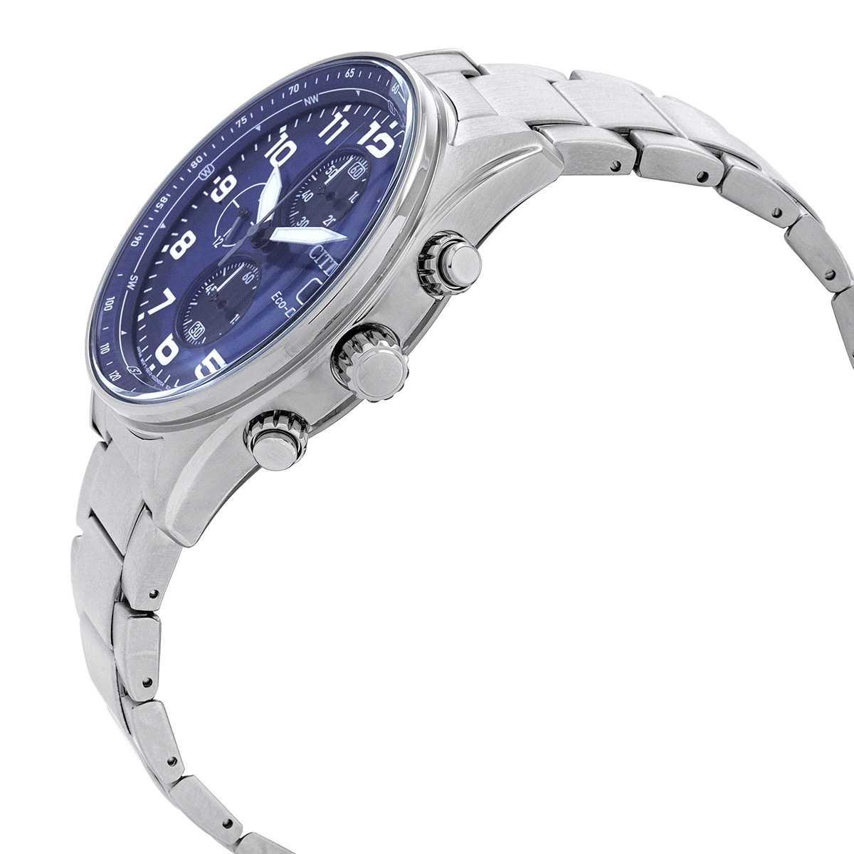 Citizen Open Box - Citizen Chronograph Eco-Drive Blue Dial Men's Watch ...
