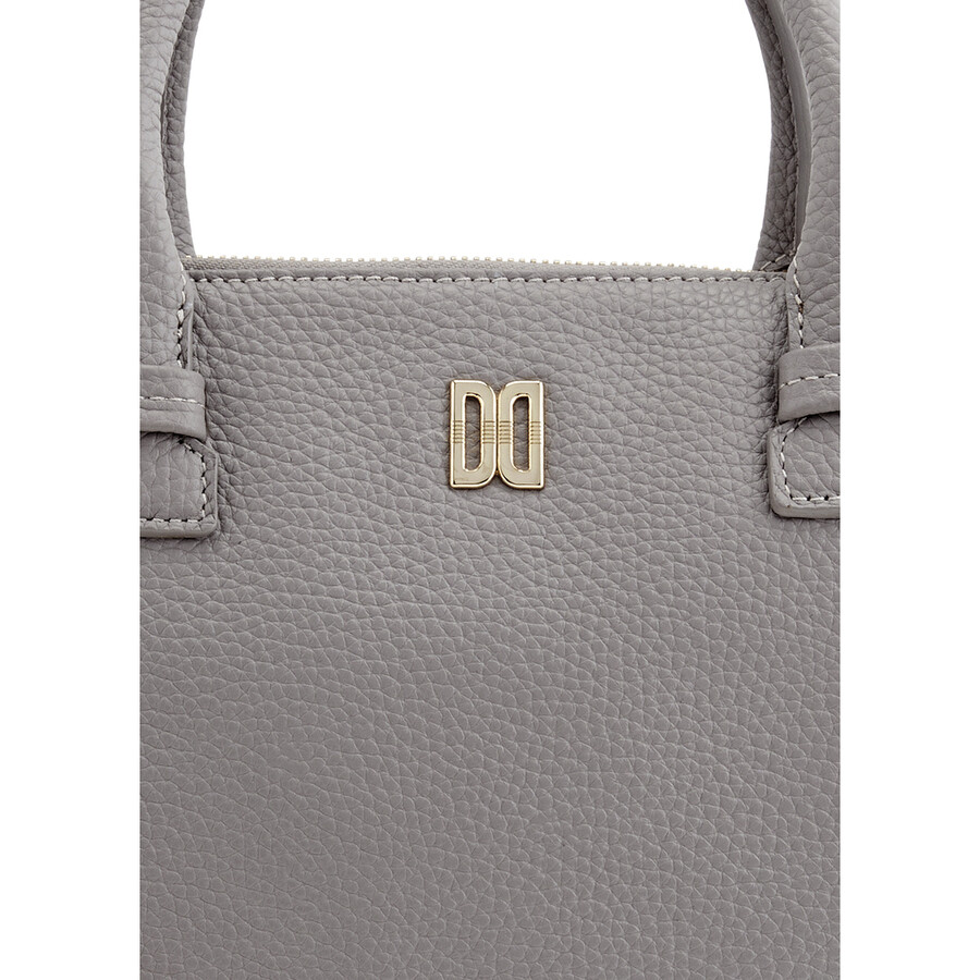 Daks Open Box - Daks Ladies Cunard Grey Leather Bag WHSS18211 GY 8E ...