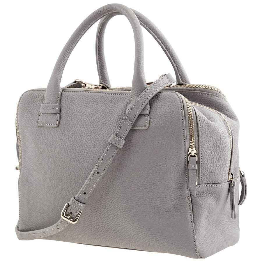 Daks Open Box - Daks Ladies Cunard Grey Leather Bag WHSS18211 GY 8E ...