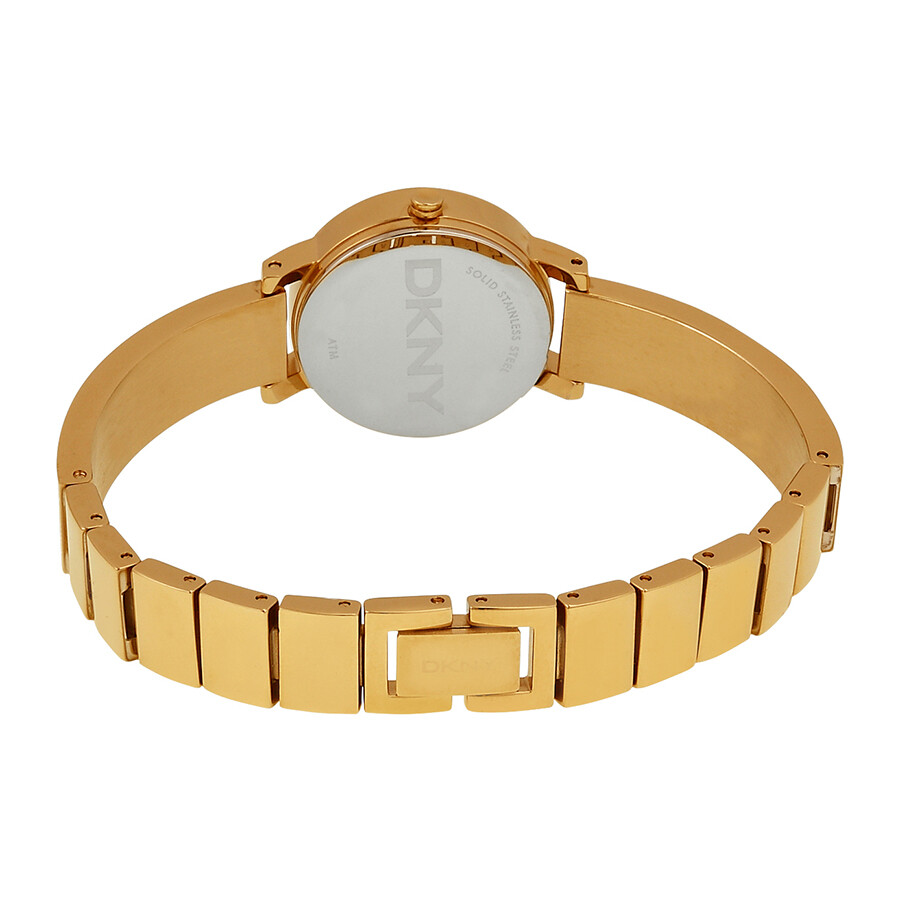DKNY Open Box - DKNY Soho Round Champagne Dial Gold-tone Ladies Watch ...