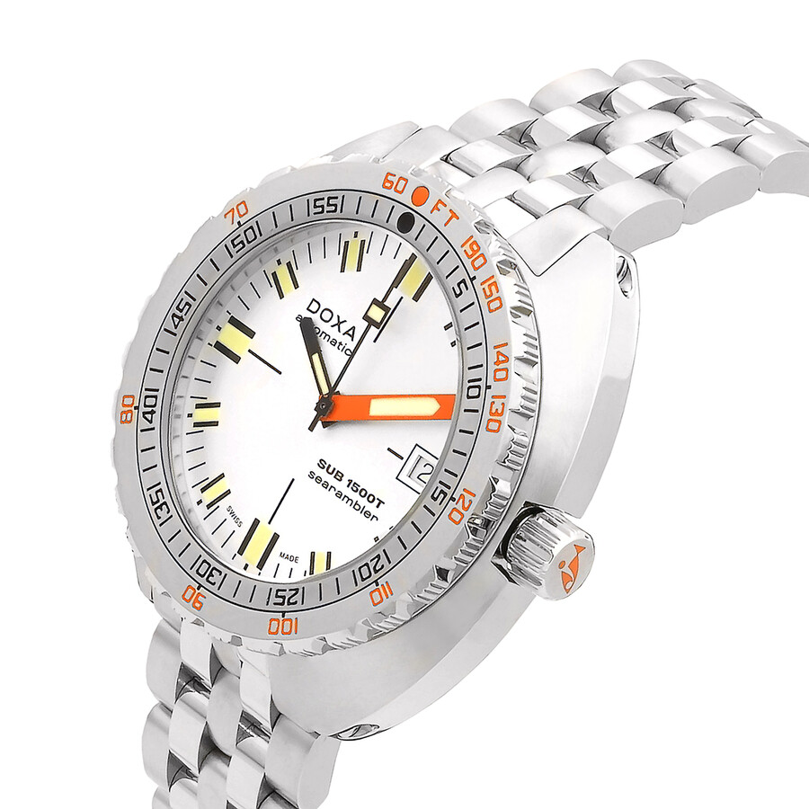 Doxa Open Box - Doxa Sub 1500T Searambler Automatic Silver Dial Men's ...