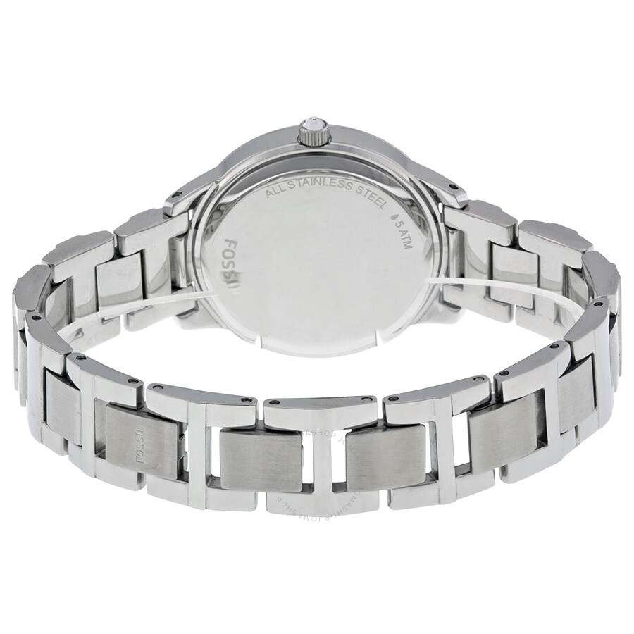 Fossil Open Box - Fossil Glitz White Dial Stainless Steel Ladies Watch ...