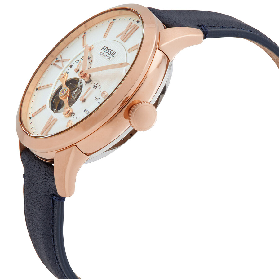 Fossil Open Box - Fossil Townsman Auto Chronograph Automatic White Dial ...