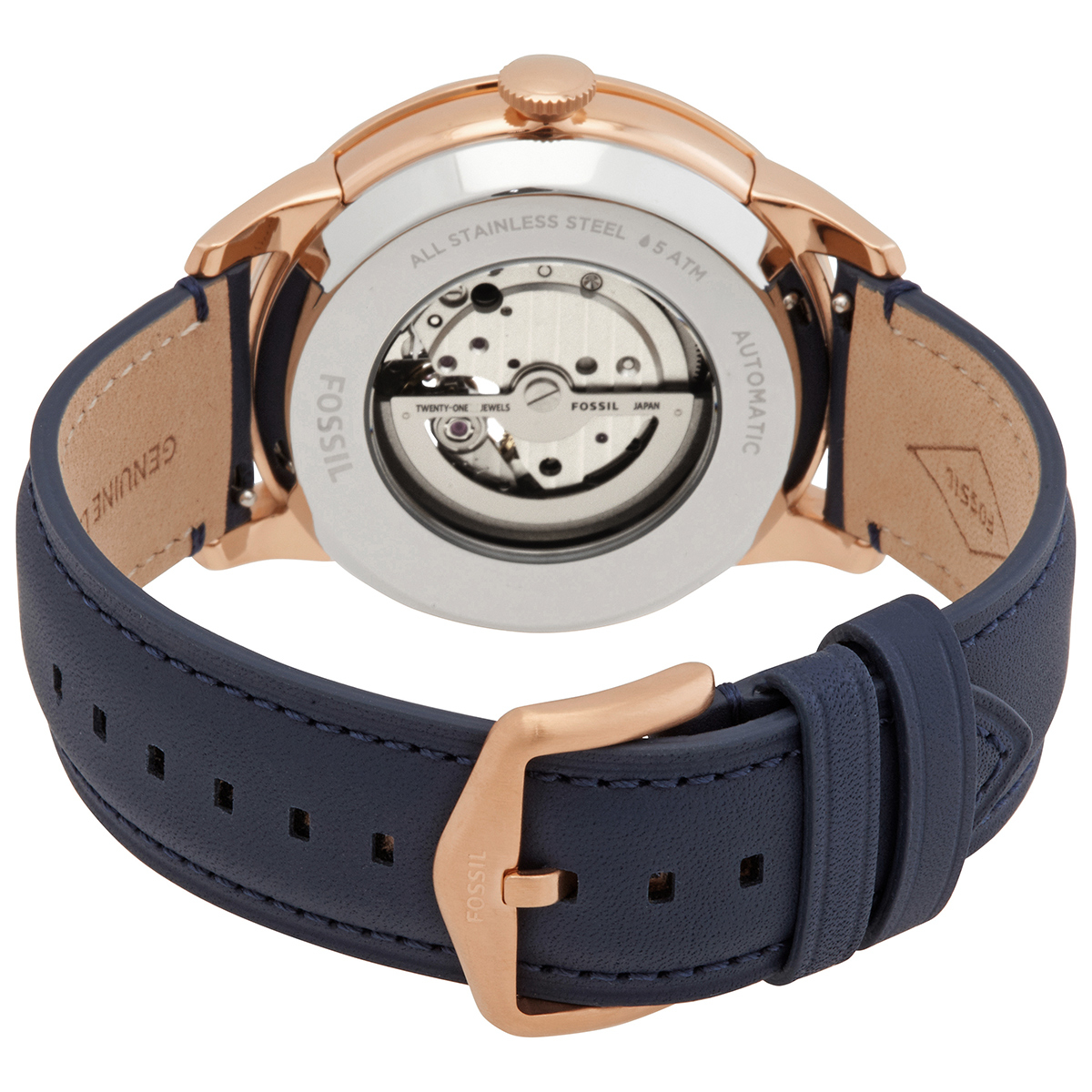Fossil Open Box - Fossil Townsman Auto Chronograph Automatic White Dial Men's Watch ME3171 ...
