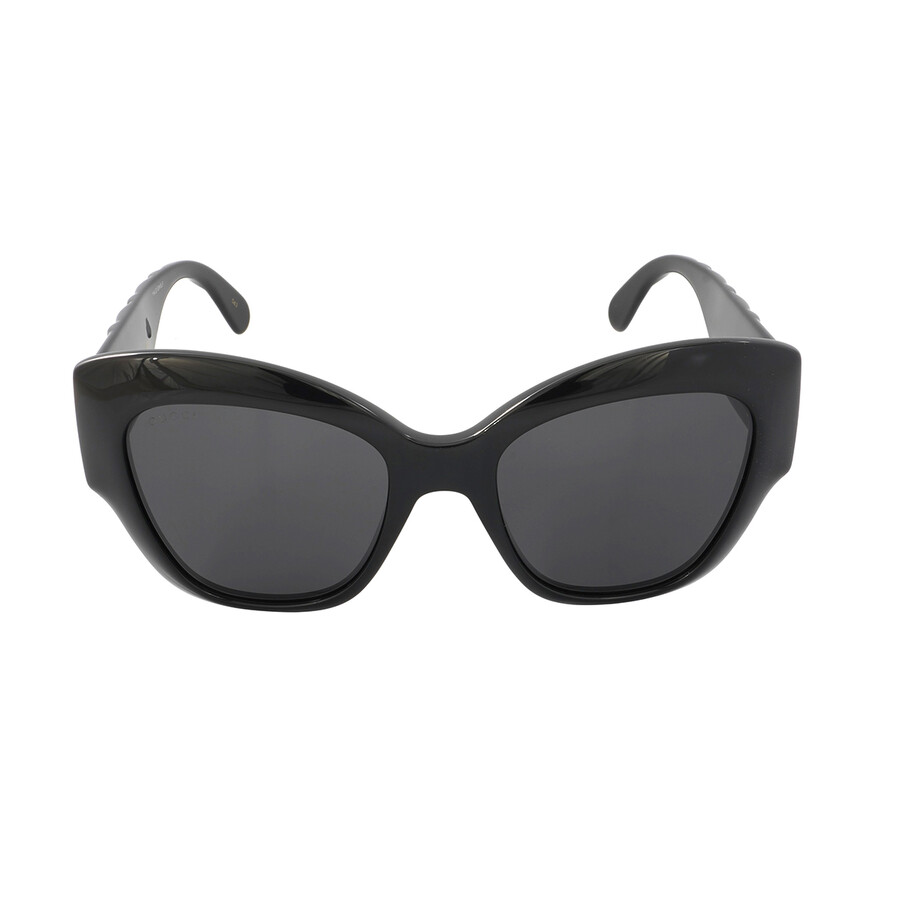 Gucci Open Box - Gucci Grey Butterfly Ladies Sunglasses GG0808S 001 53 ...
