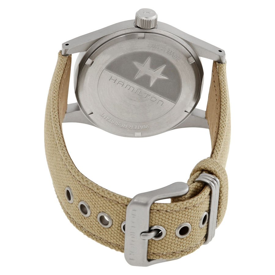 Hamilton Open Box - Hamilton Khaki Field Hand Wind Black Dial Men's ...