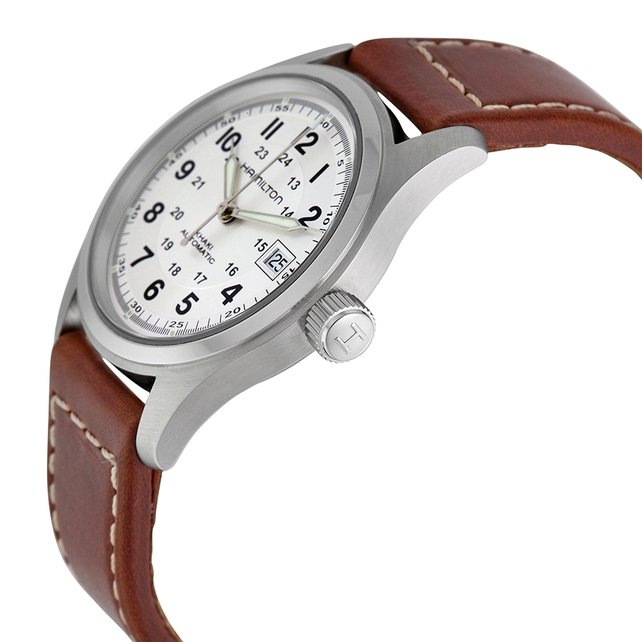 Hamilton Open Box - Hamilton Khaki Field Silver Dial Men's Watch ...