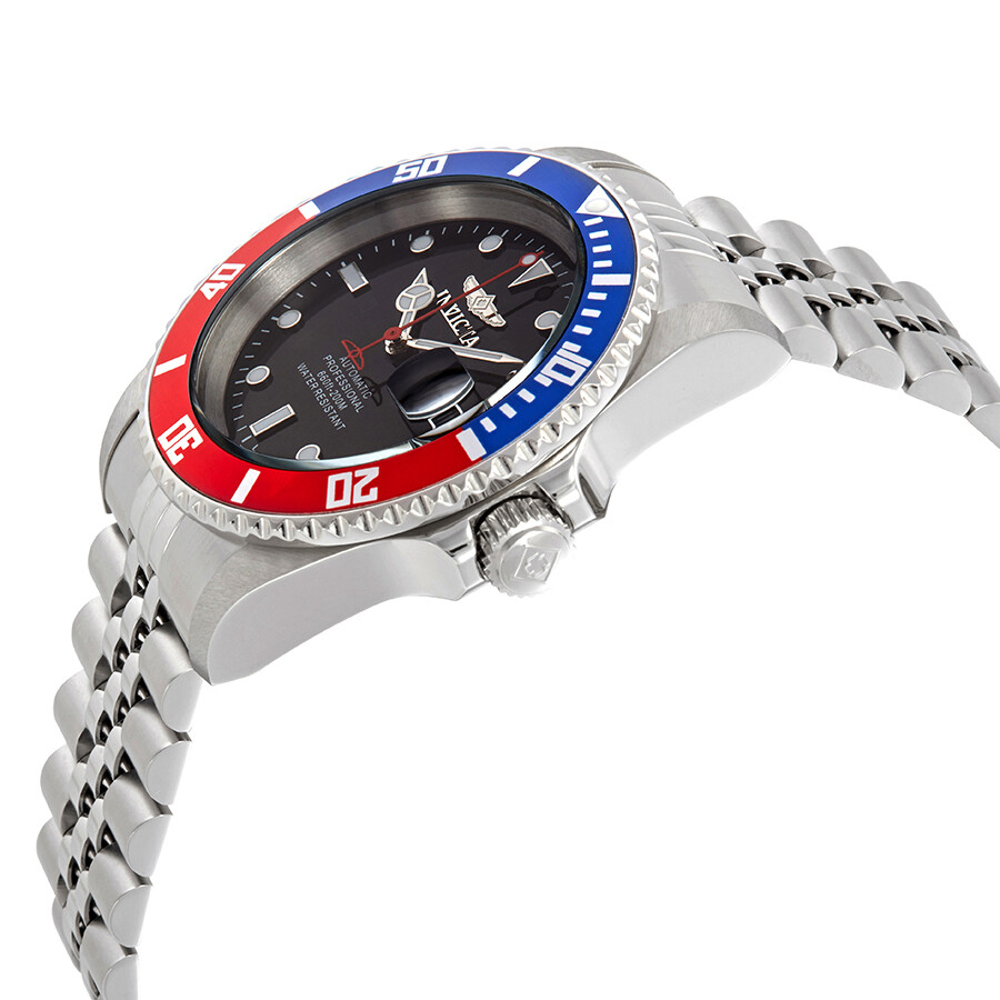 Invicta Open Box - Invicta Pro Diver Automatic Pepsi Bezel Black Dial ...