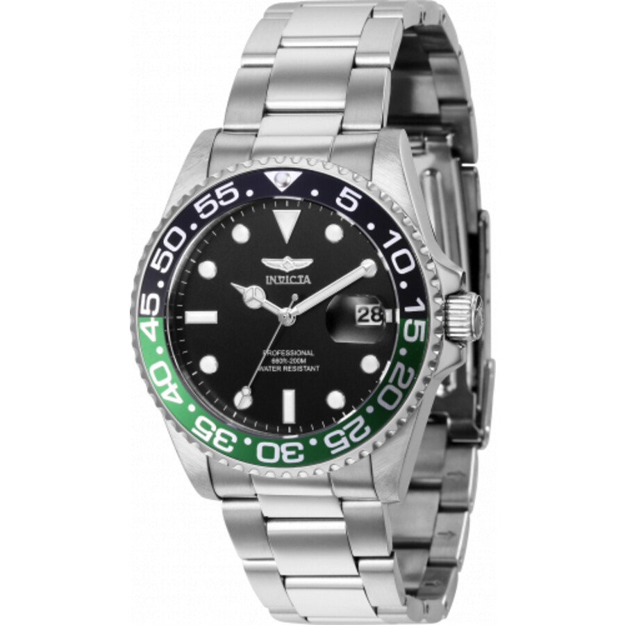 Invicta Open Box - Invicta Pro Diver Quartz Black Dial Sprite Bezel ...