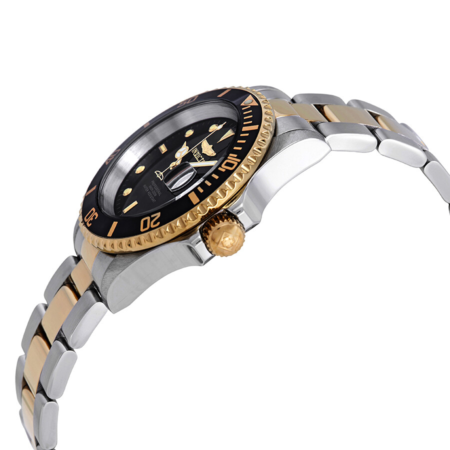 Invicta Open Box - Invicta Pro Diver Two-tone Black Dial Two-tone Men's ...