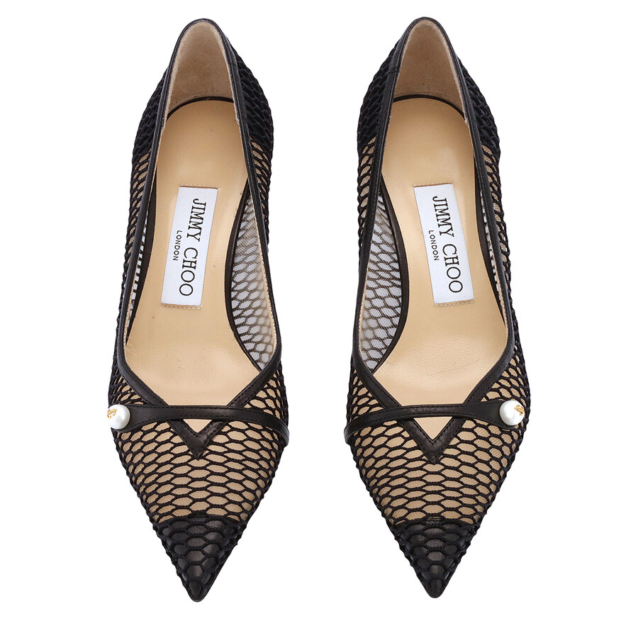 Jimmy Choo Open Box - Jimmy Choo Ladies Rosalia 65 Black Nappa Leather ...