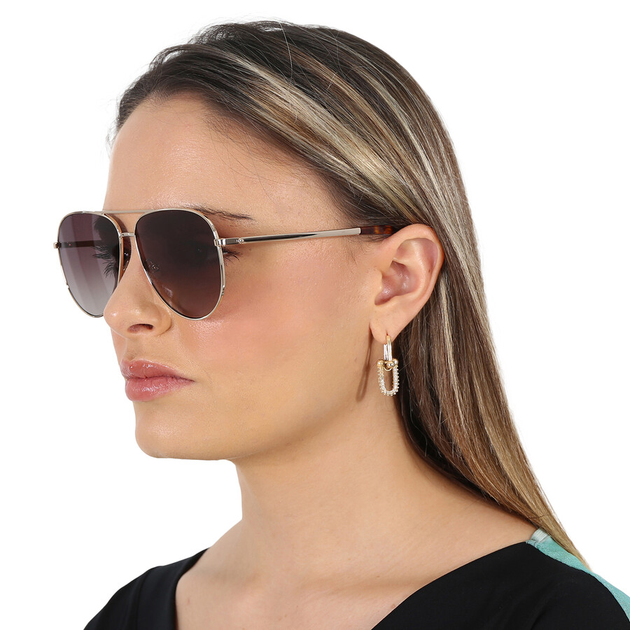 Kate Spade Open Box - Kate Spade Gray Gradient Pilot Ladies Sunglasses ...