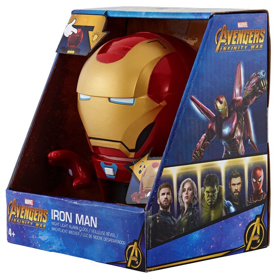 Lego Open Box - Lego Infinity War Iron Man Kids Night Light Alarm Clock ...