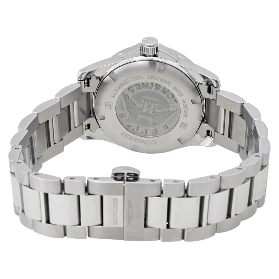 Longines Open Box - Longines Conquest Silver Dial Ladies 29.50 mm Watch ...