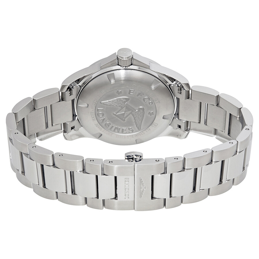 Longines Open Box - Longines Conquest Silver Dial Stainless Steel Men's ...