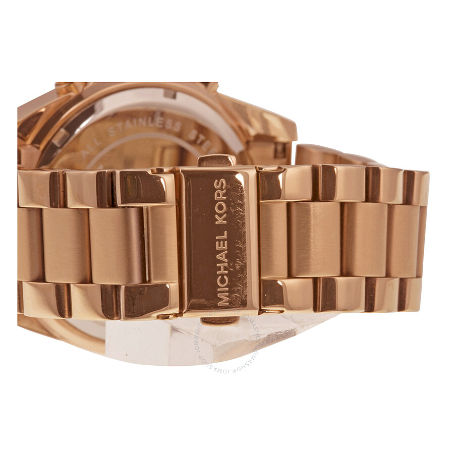 Open Box - Michael Kors Bradshaw Chronograph Rose Gold-tone Watch ...