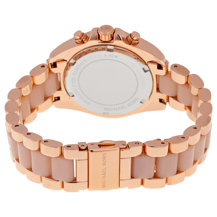 Michael Kors Open Box - Michael Kors Bradshaw Mini Chronograph Rose ...