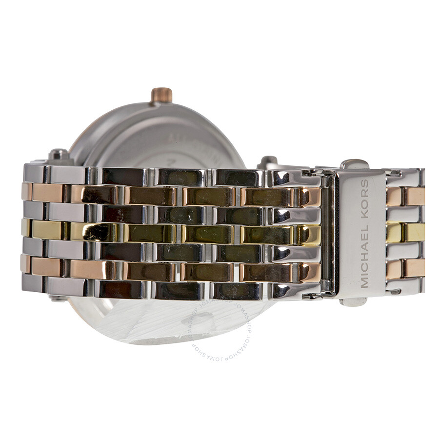 Michael Kors Open Box - Michael Kors Darci Silver Dial Tri-tone ...