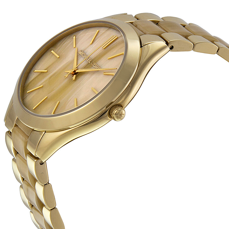 Michael Kors Open Box - Michael Kors Slim Runway Champagne Dial Gold ...