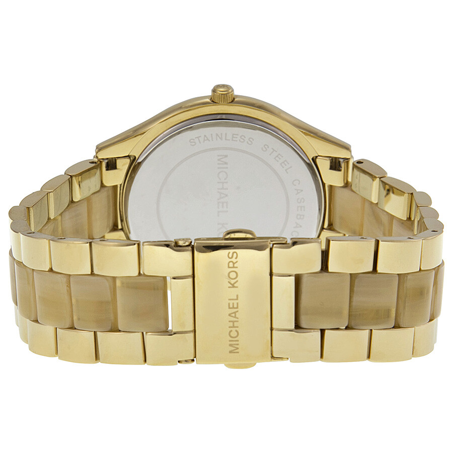 Michael Kors Open Box - Michael Kors Slim Runway Champagne Dial Gold ...