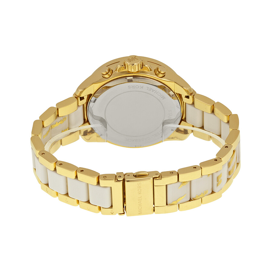 Michael Kors Open Box - Wren White Zebra Diamond Dial Ladies Quartz ...